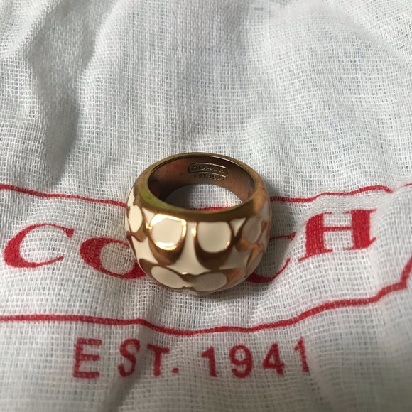 Coach | Jewelry | Coach Enamel Ring | Poshmark